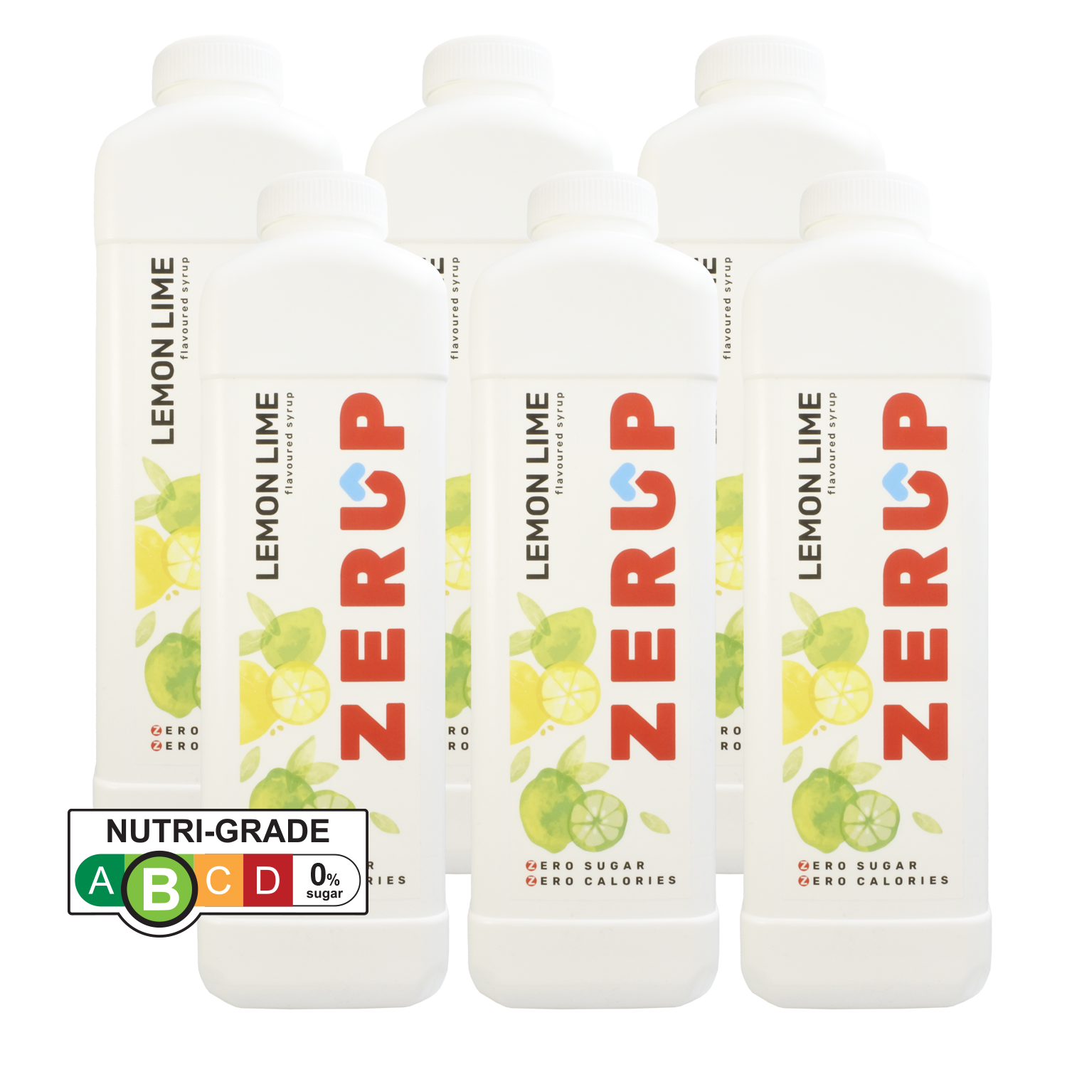 Zerup Zero Sugar Lemon Lime Syrup 1L x 6 – zerup