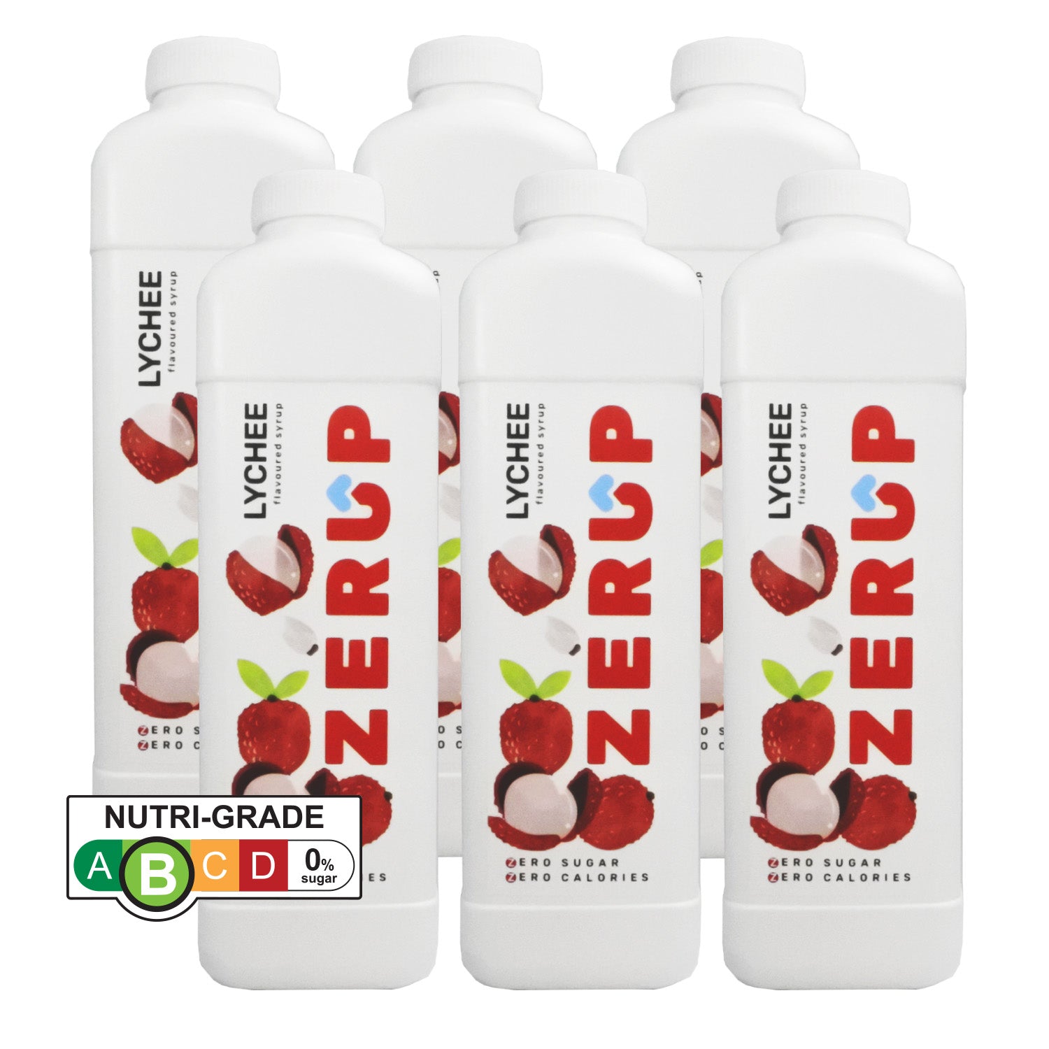 Zerup Zero Sugar Lychee Syrup 1L x 6 – zerup